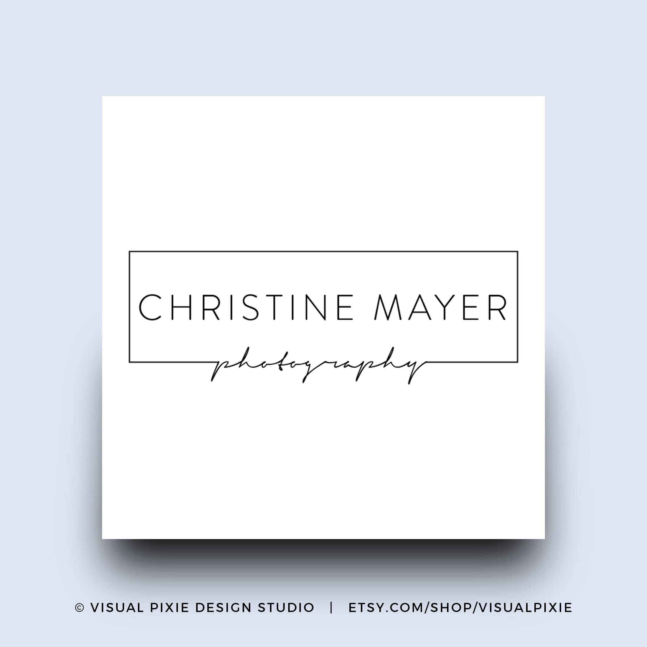 Pre-made Logo Design Calligraphy Logo Geometric | Etsy