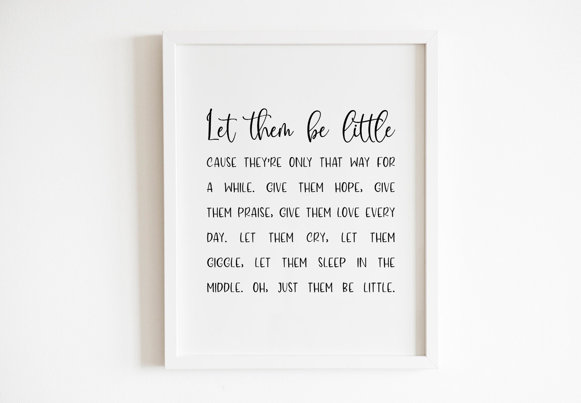 Let them be littlePlayroom Wall SignNursery Wall ArtBaby | Etsy