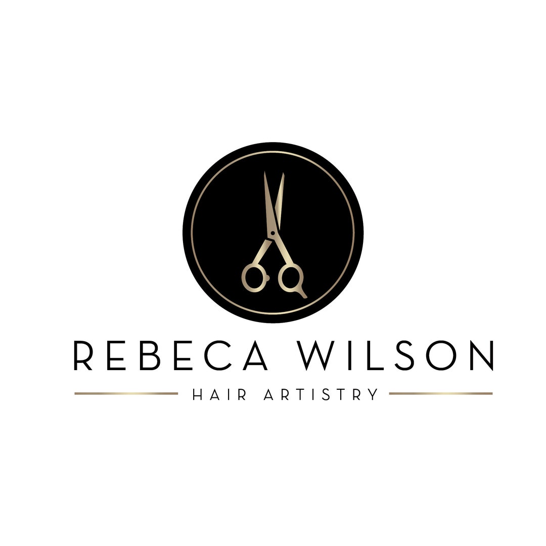Premade Logo Design,hairdressing Shears Logo,hair Shears Logo,gold ...