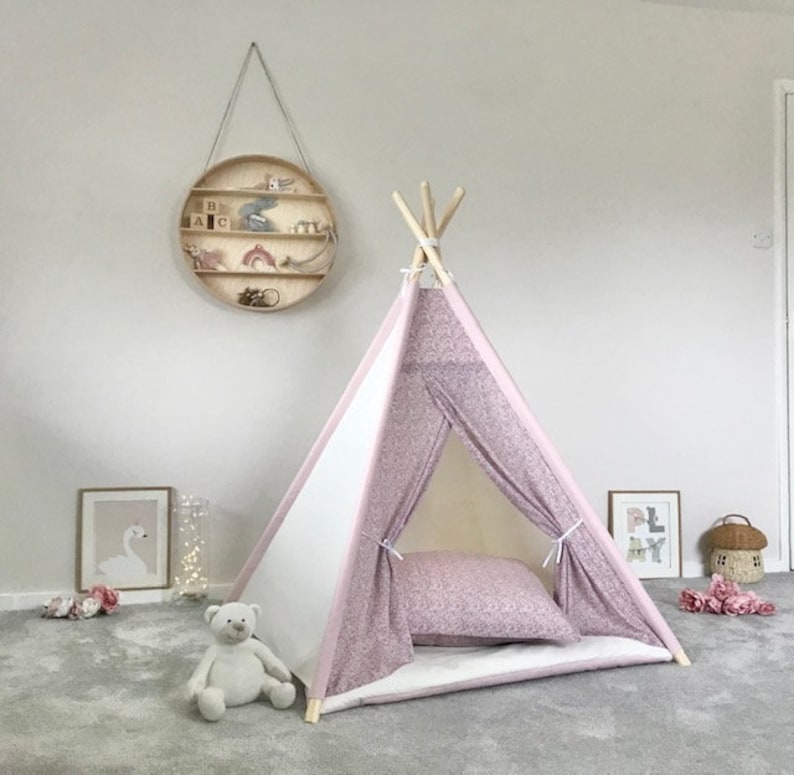 Liberty Fabric Teepee Set - Play Tent Set - Handcrafted in Liberty of ...