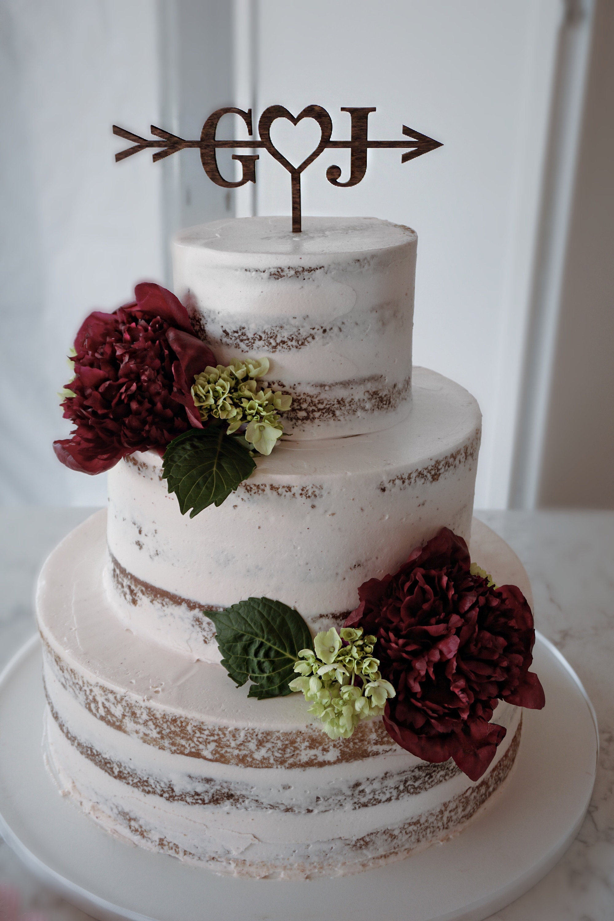 Rustic Wedding Cake Toppercake Toppers for Weddingarrow - Etsy