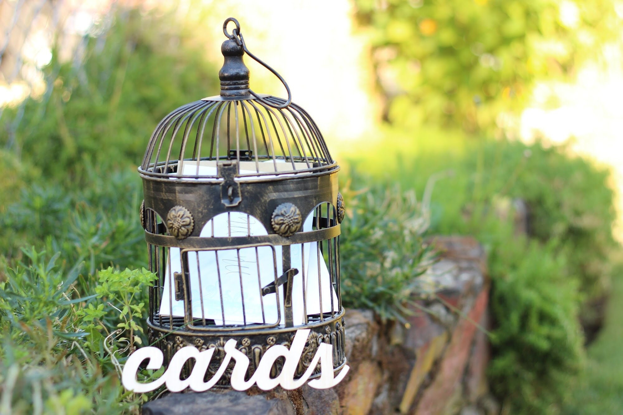 Wedding Cards Sign Rustic Wedding Decor Card Box Card | Etsy