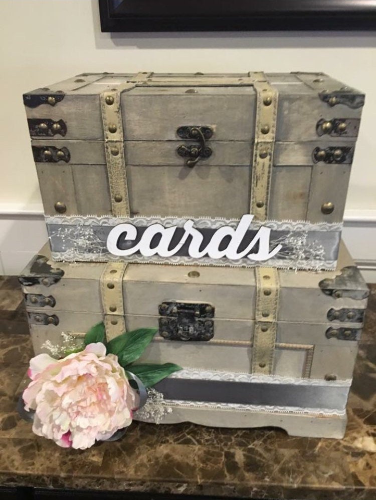 Wedding Cards Sign Rustic Wedding Decor Card Box Card | Etsy