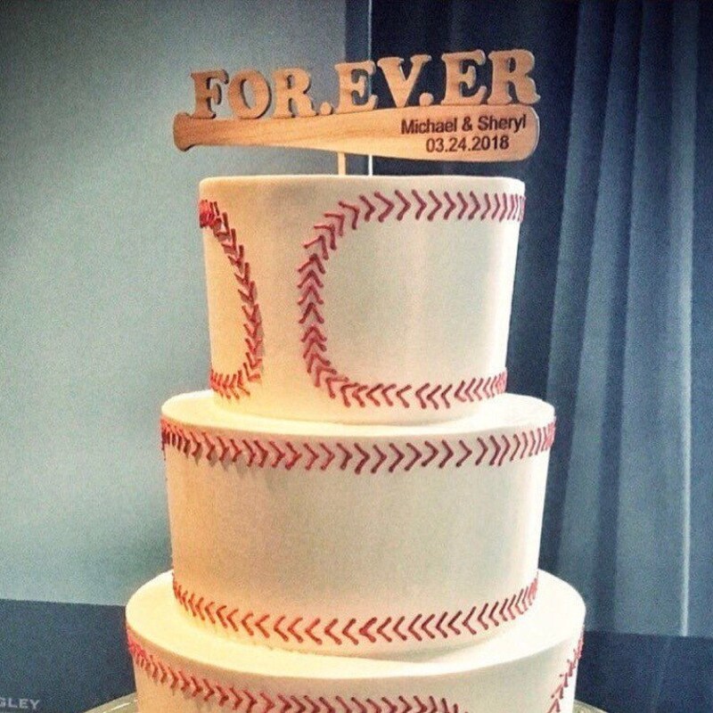 Baseball Wedding Topper - Etsy