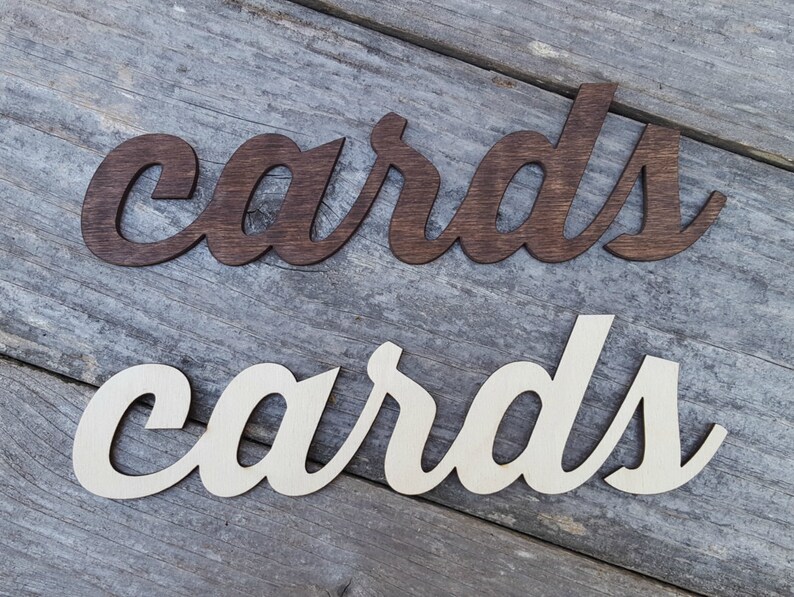 Wedding Cards Sign Rustic Wedding Decor Card Box Card | Etsy