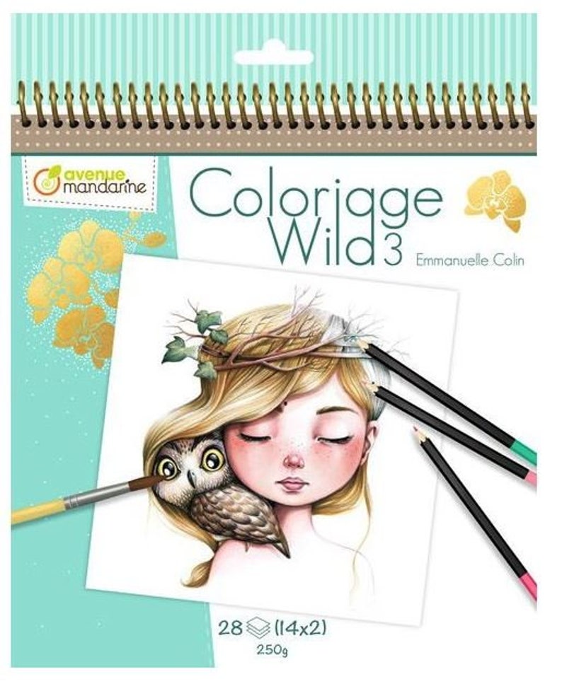 Coloriage Wild 3 by Emmanuelle Colin - Etsy