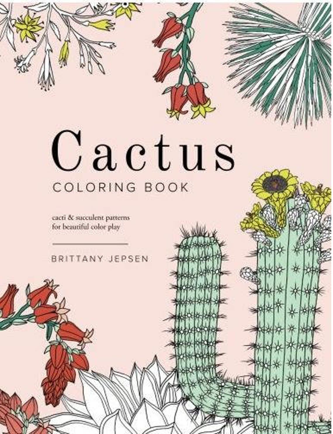 Cactus Coloring Book | Etsy