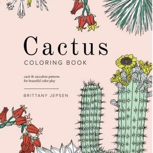 Cactus Coloring Book - Etsy
