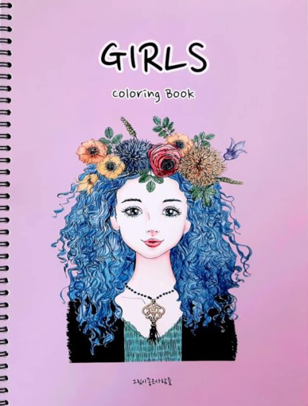 Girls Coloring Book - Etsy
