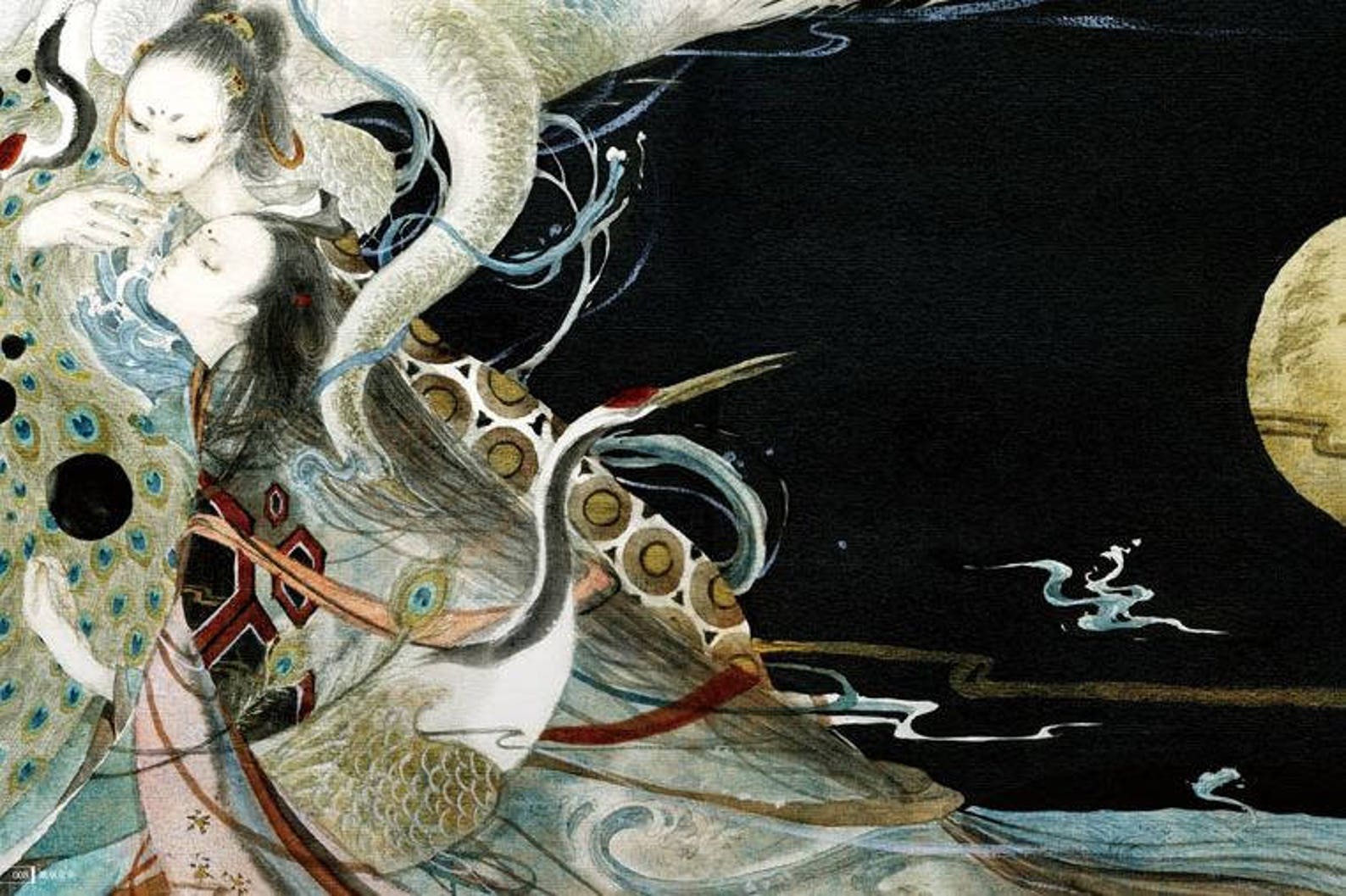 Chinese Ghost Scroll Chinese Illustration Book Included | Etsy