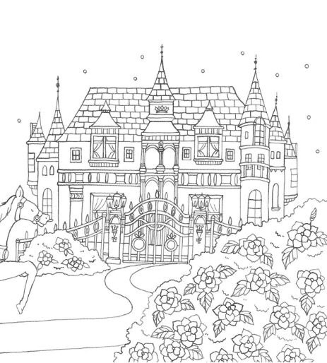 Romantic Country Second Tale - Japanese Coloring Book - Etsy