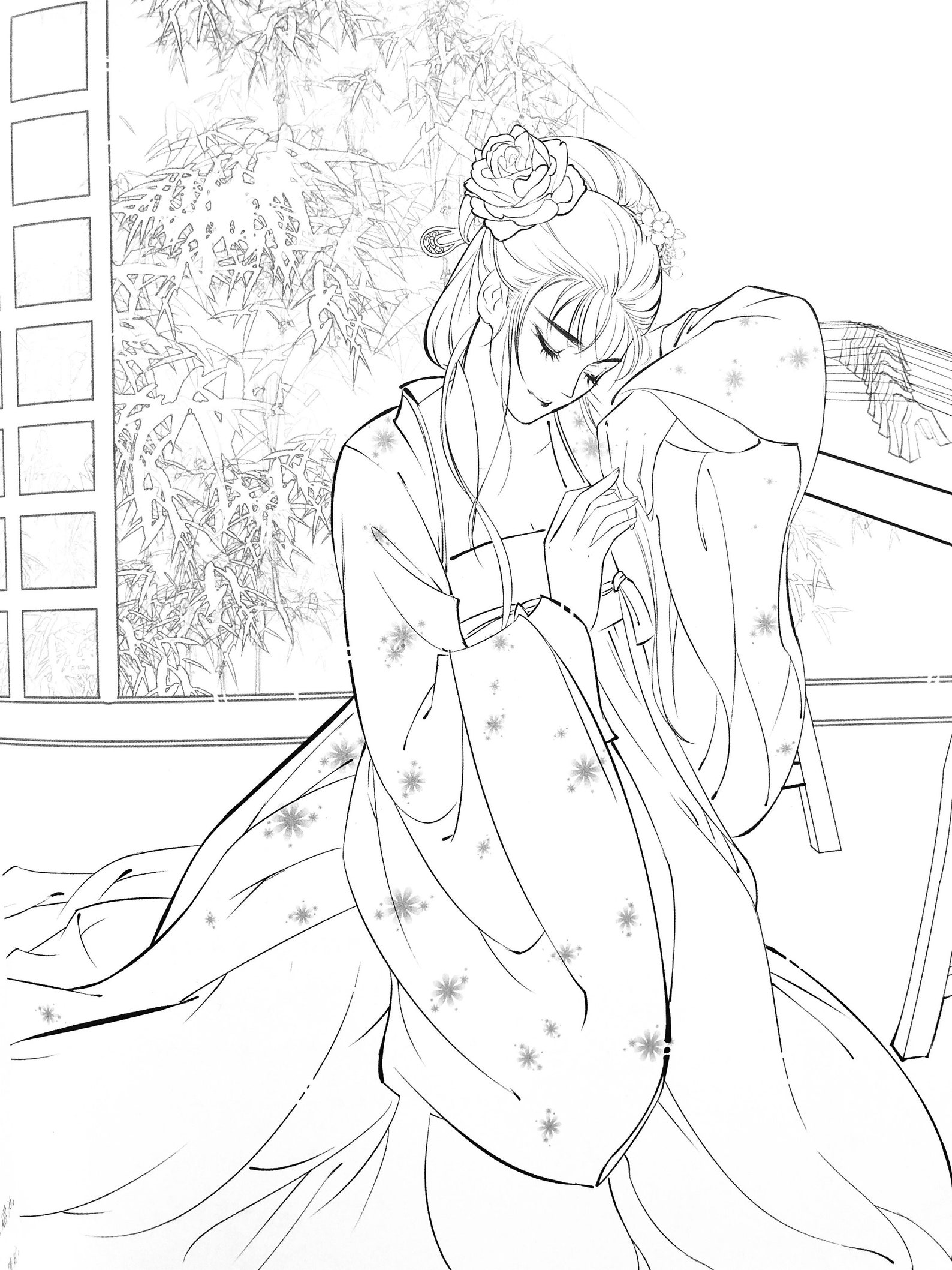 Qingpingyue Chinese Coloring Book - Etsy