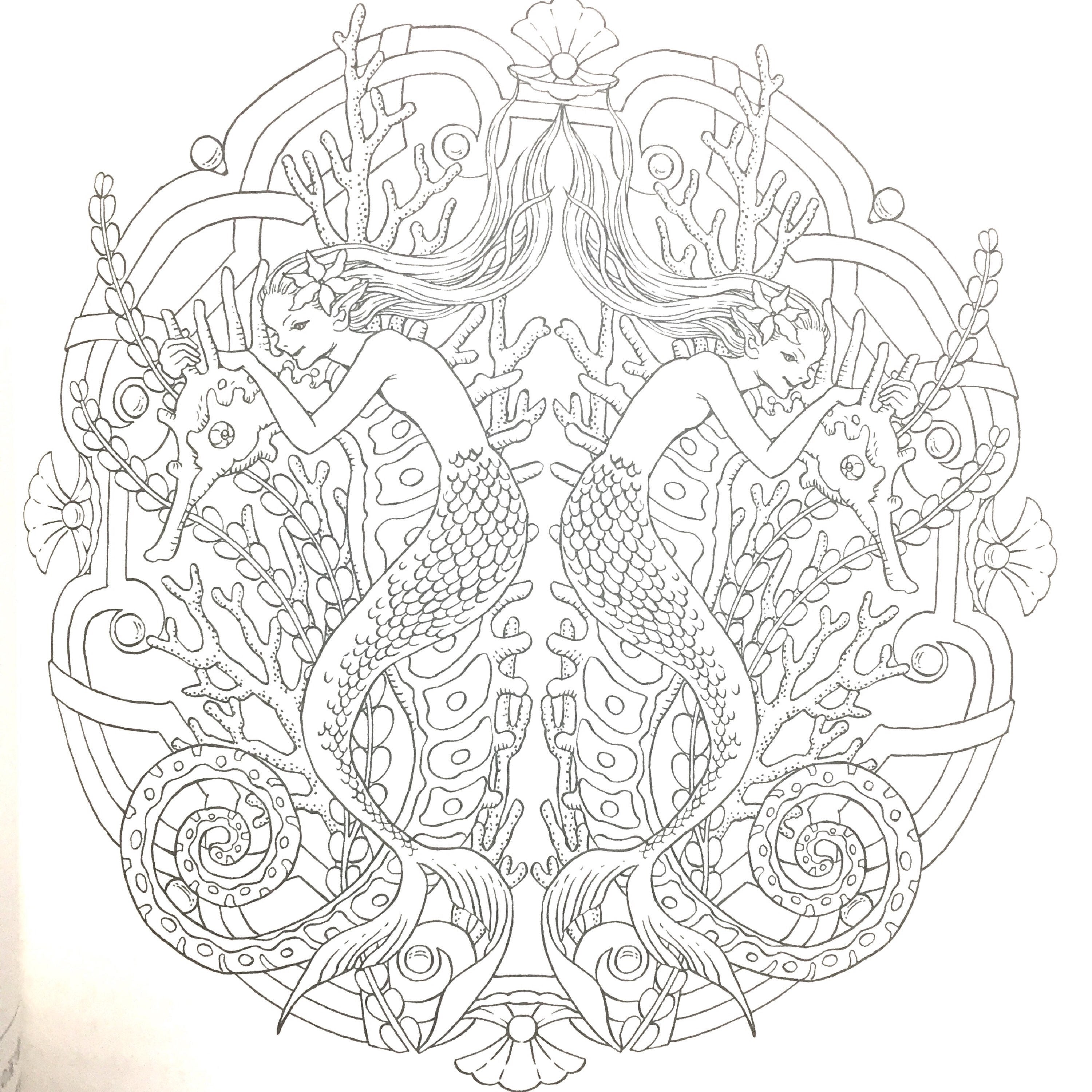 Coloriage Mandalas japanese mandalas coloring book | Etsy