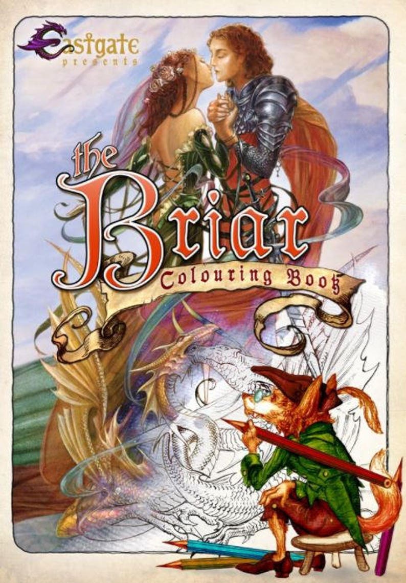 The Briar Colouring Book - Etsy
