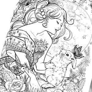 Art Coloring Book Collection Portraits Motif Edition - Etsy