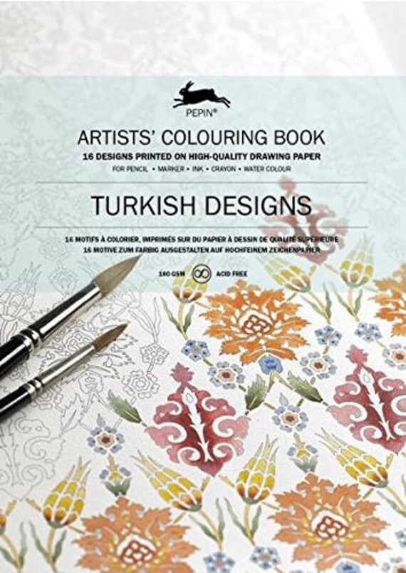 Turkish: Artists' Colouring Book | Etsy