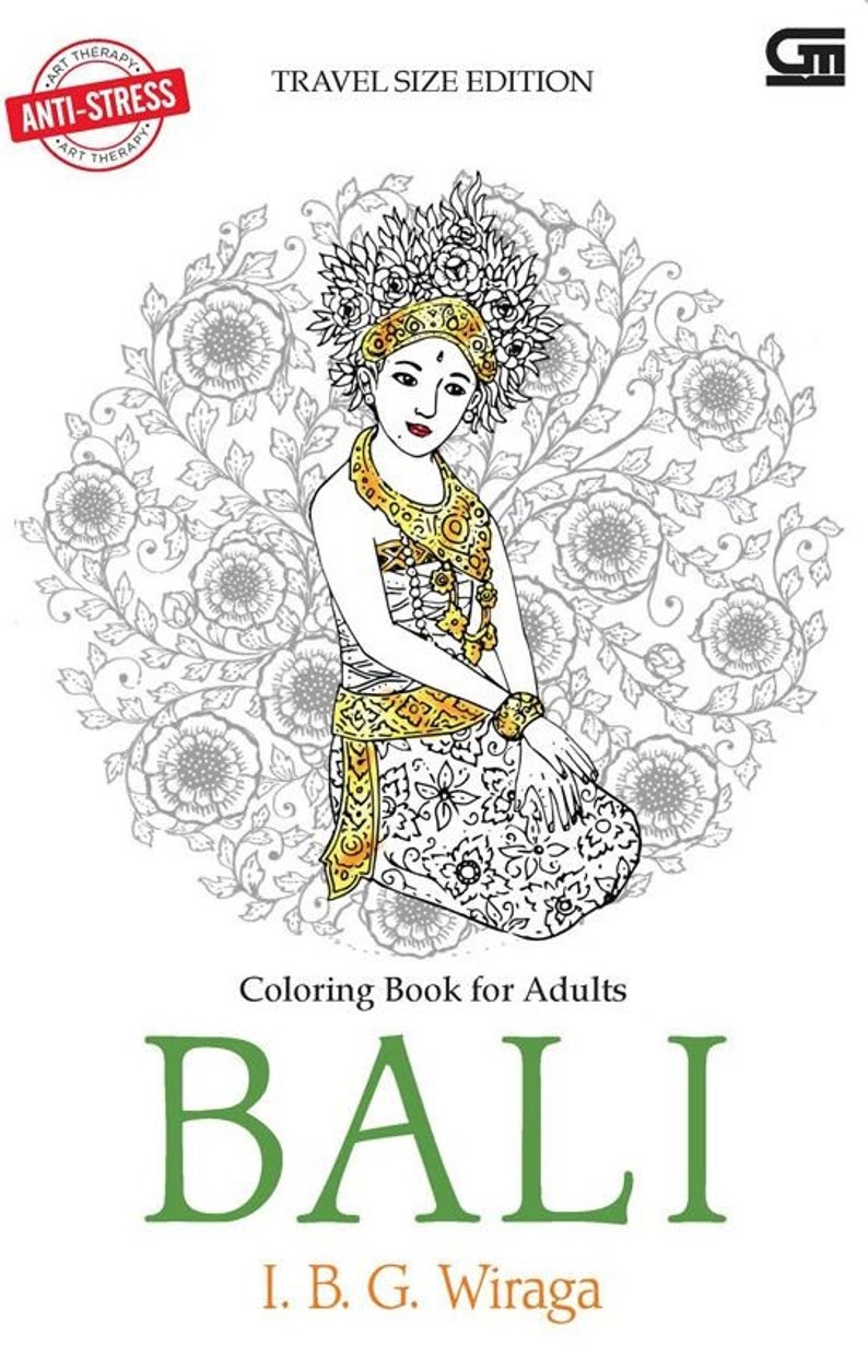 Bali Coloring Book for Adult Travel Size Edition | Etsy