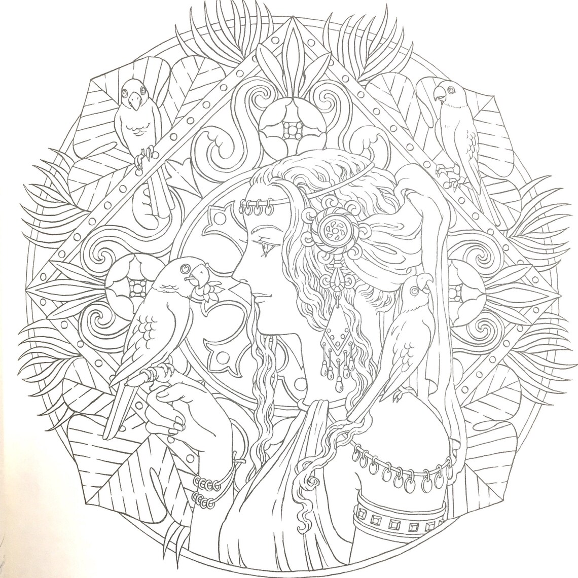 Coloriage Mandalas Japanese Mandalas Coloring Book - Etsy