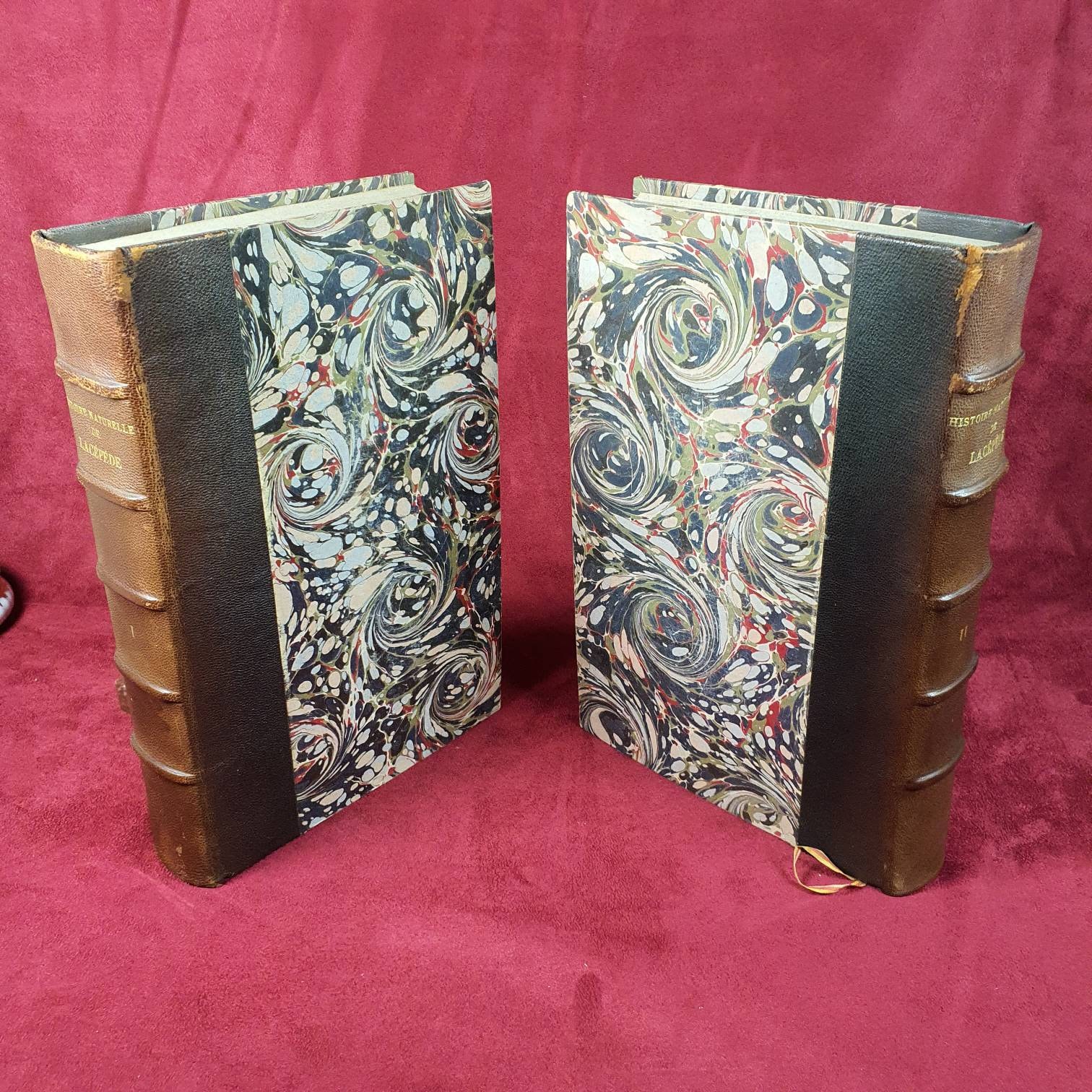 LACEPEDE 1881 | Rare Volumes I and II of the Natural History of ...