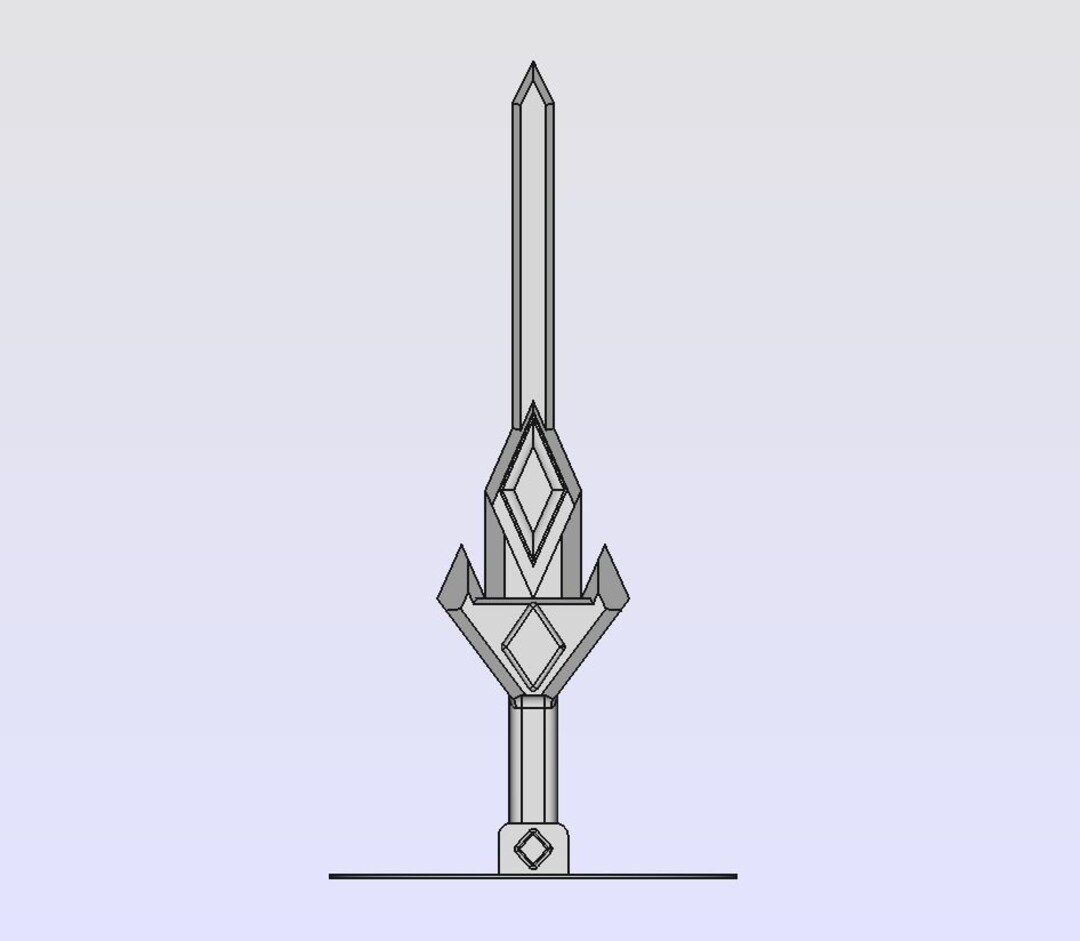 Diamond Sword STL File 3d Printing Miniature Sword - Etsy
