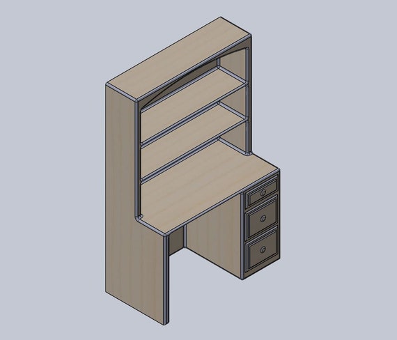 Desk plus bookshelf store