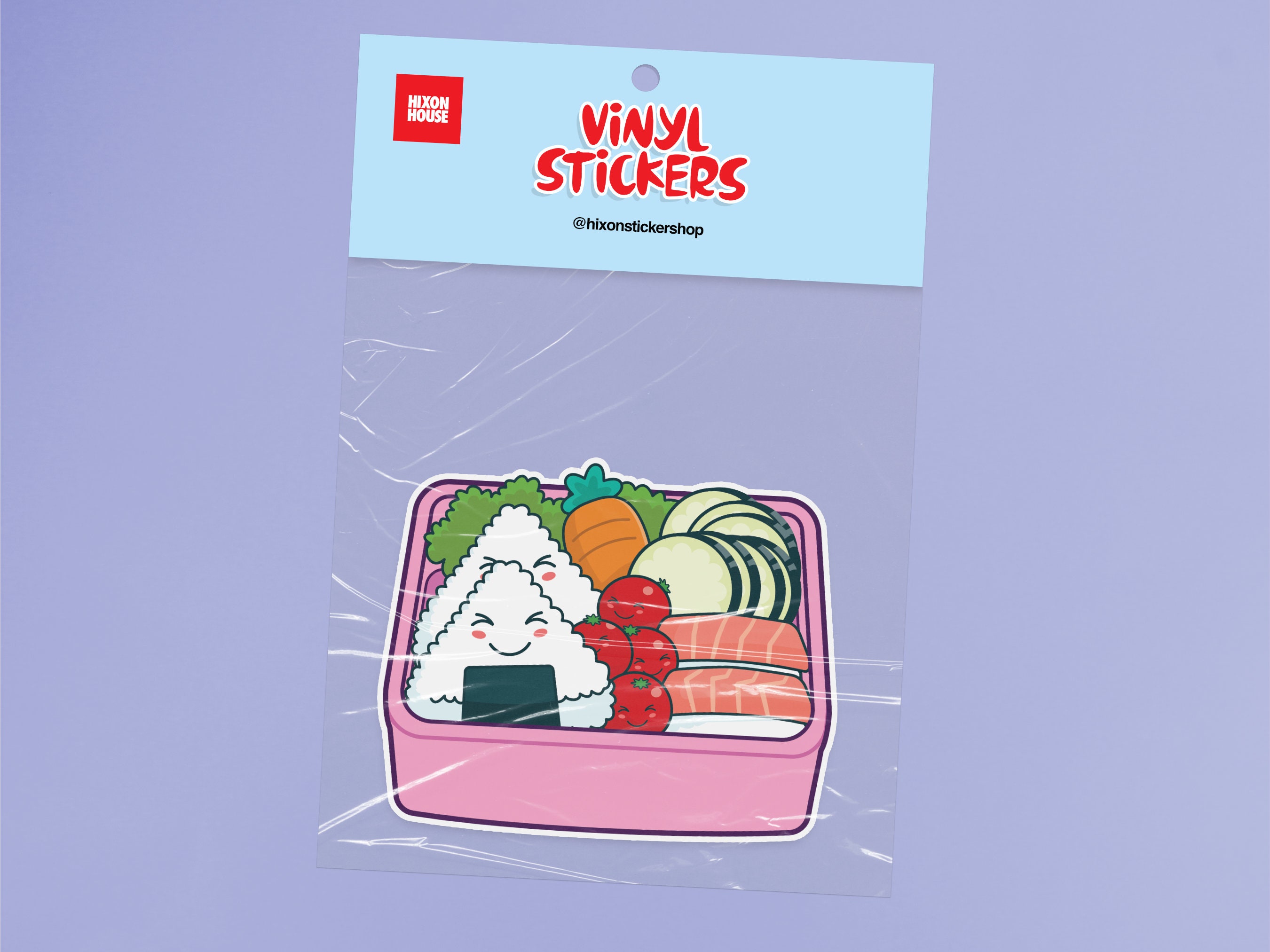 Kawaii Bento Box Sticker, Adorable Lunch Box Waterproof Vinyl, Cute ...