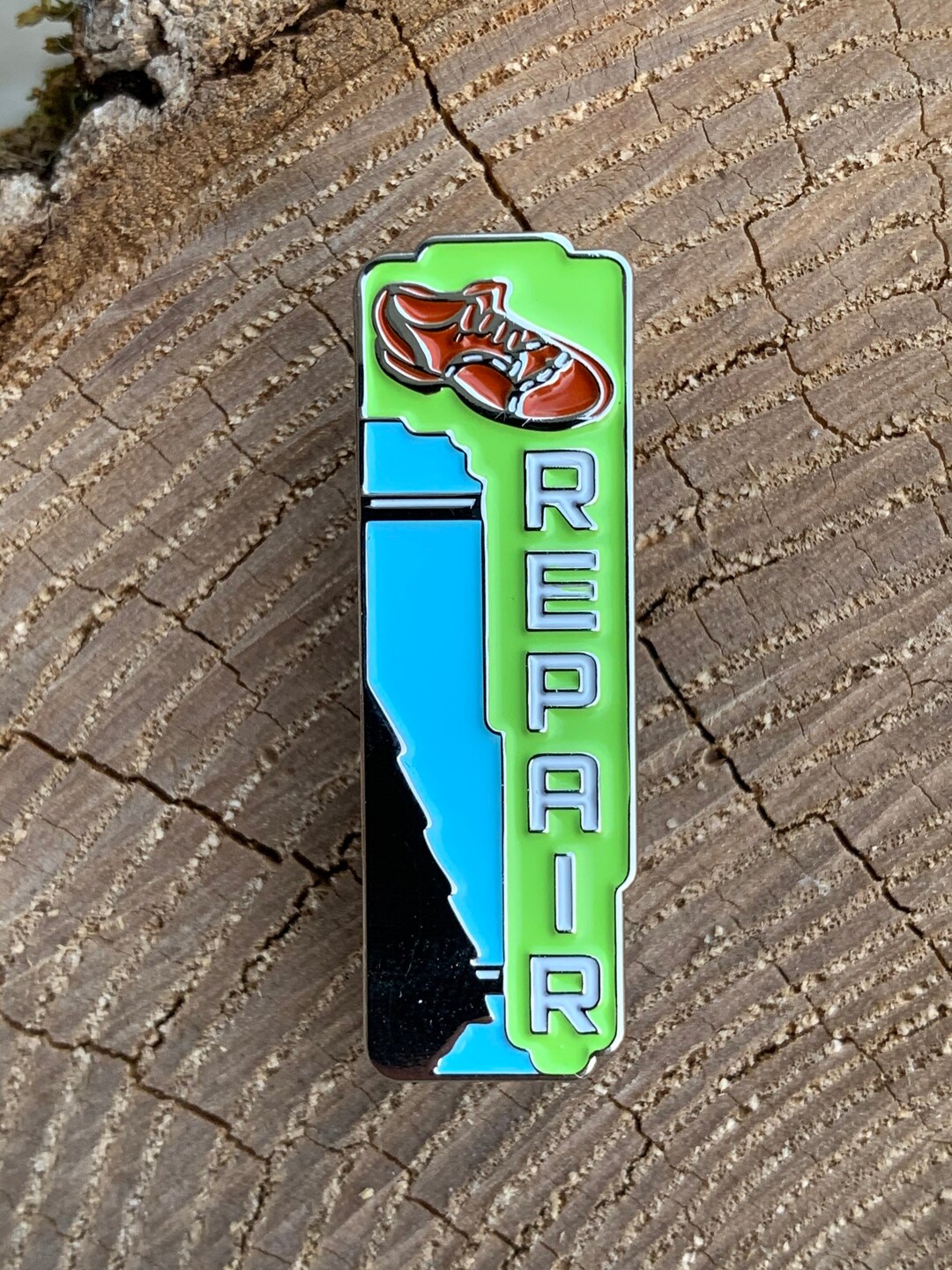 Shoe Repair Enamel Pin - Etsy