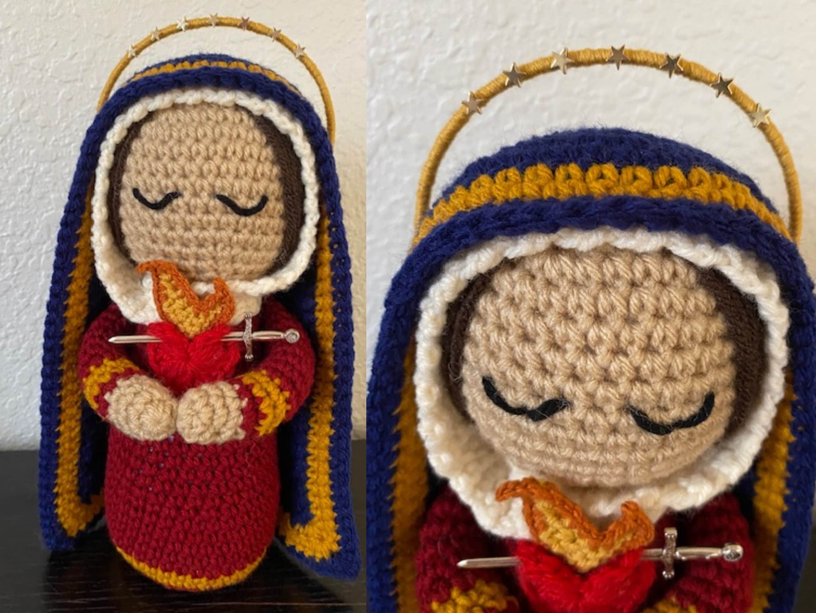 Our Lady of Sorrows // Our Lady of the Seven Sorrows Crochet Doll ...