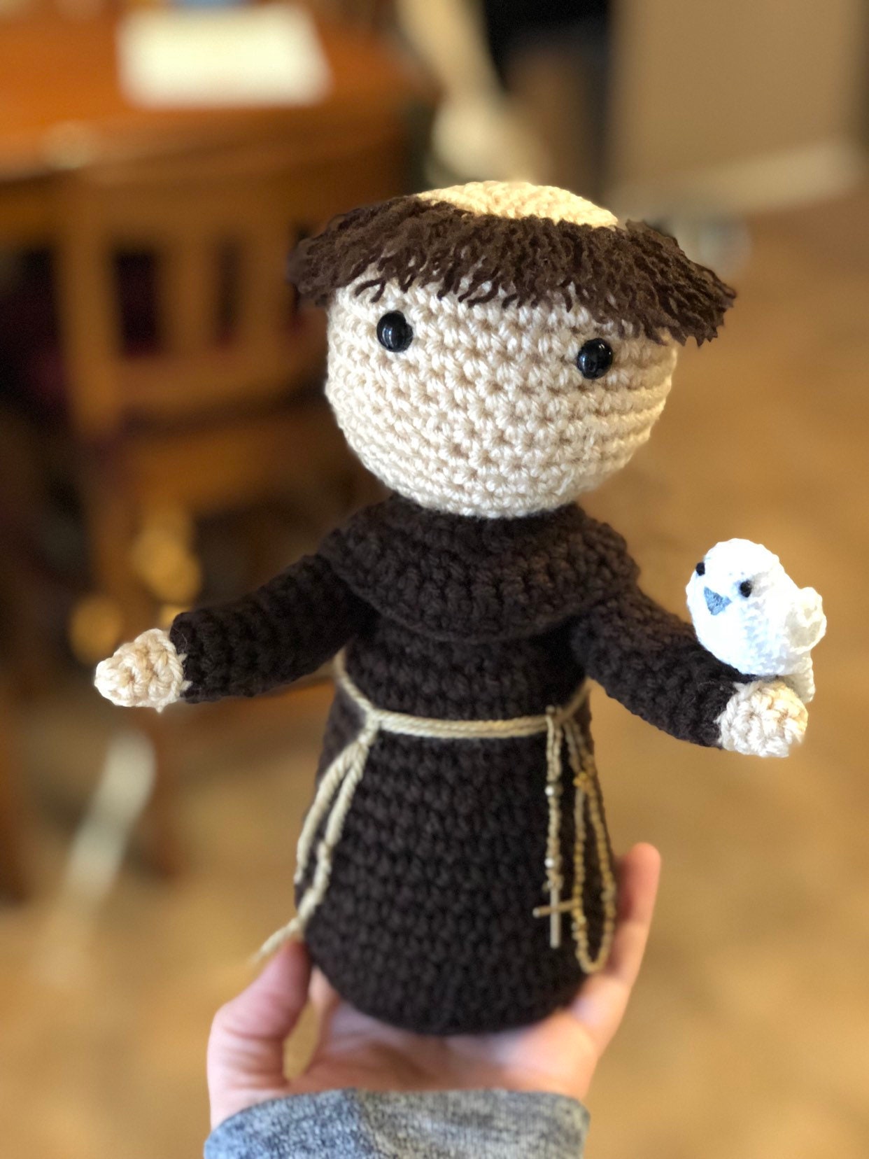 St. Francis of Assisi Amigurumi/crochet Doll - Etsy