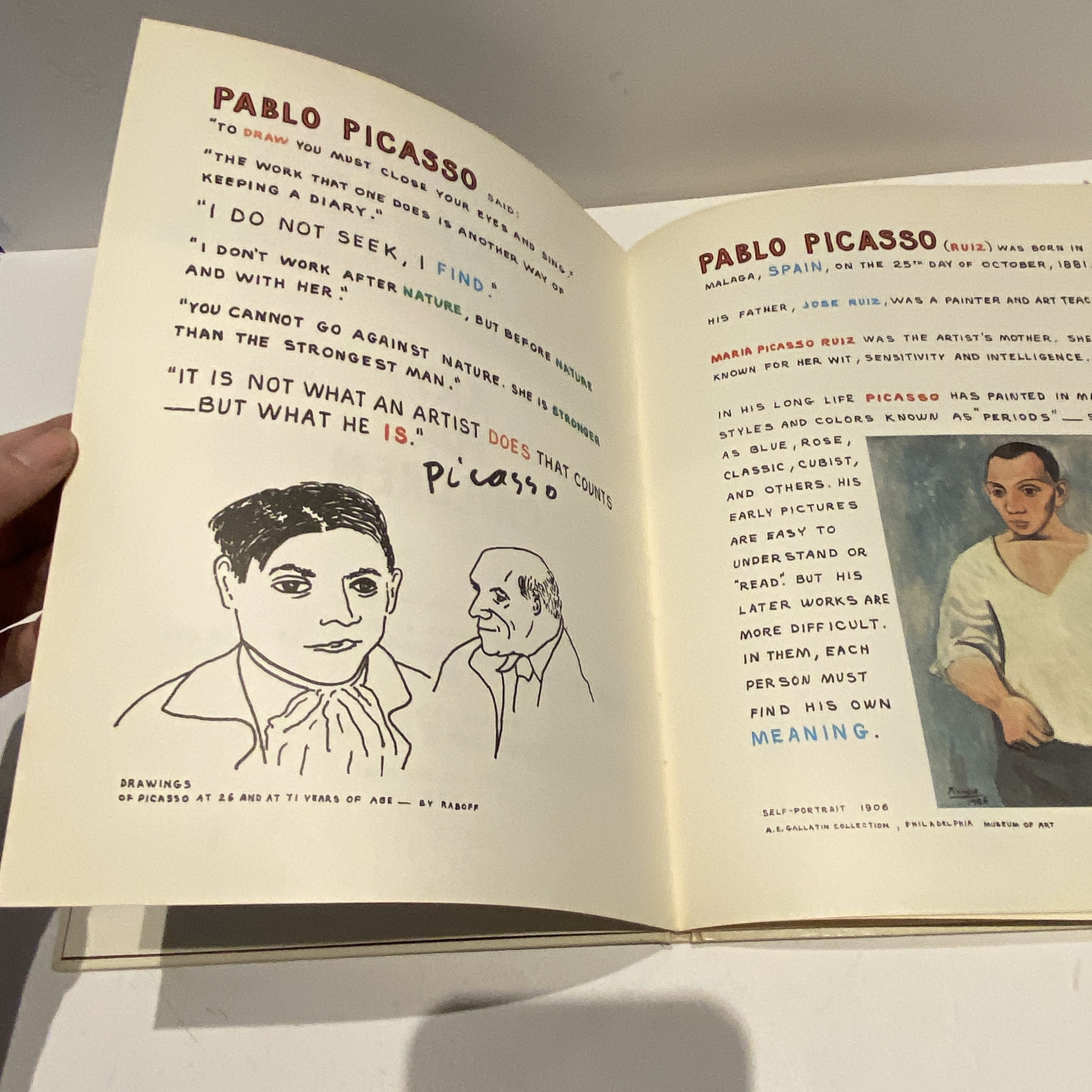 First Edition Pablo Picasso Art for Children 1968 - Etsy