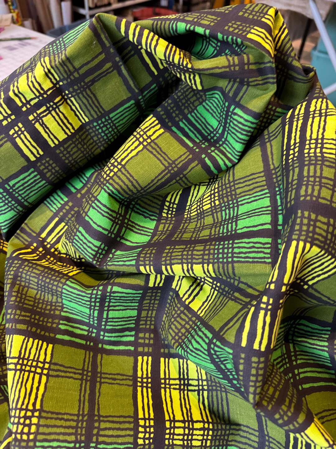 3.25 Yards NOS Screen Printed Fabric - Etsy