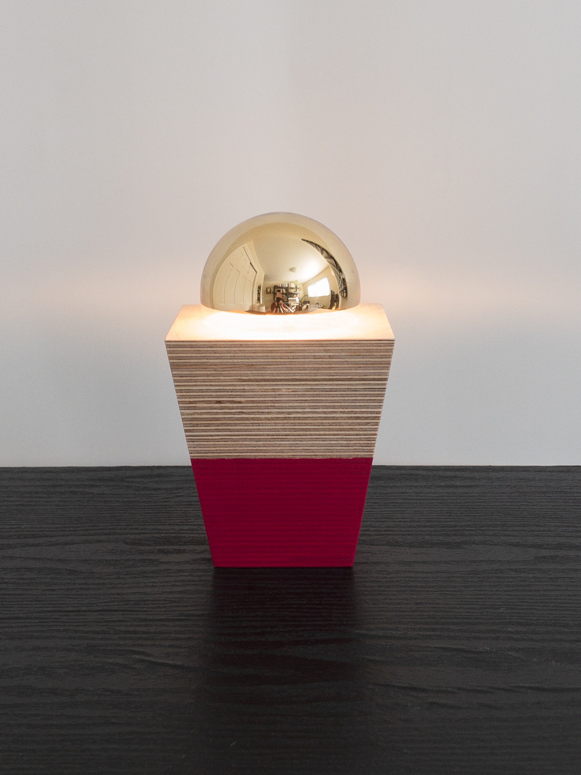 Magenta Desk Lamp: Dimmable LED Lighting Made From Reclaimed | Etsy
