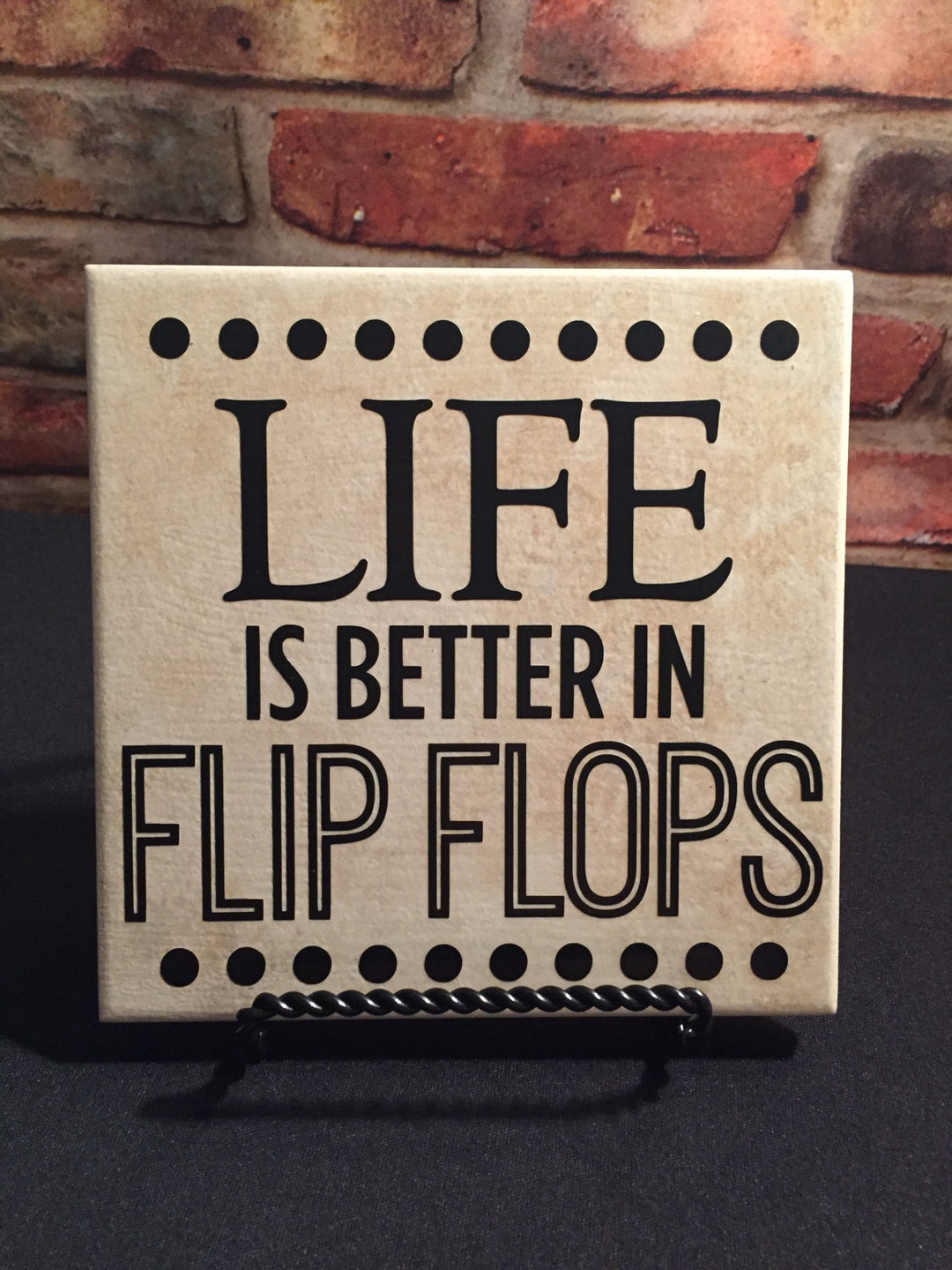 Life is Better in Flip Flops, Flip Flop Lover Gift, Flip Flop Decor ...