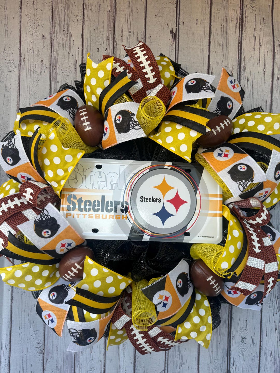Pittsburgh Steelers Wreath, Steelers Christmas Gift, NFL Wreath ...