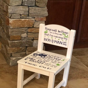 Boys Time Out Chair, Time Out Seat, Kids Time Out Chair, Time Out Chair ...