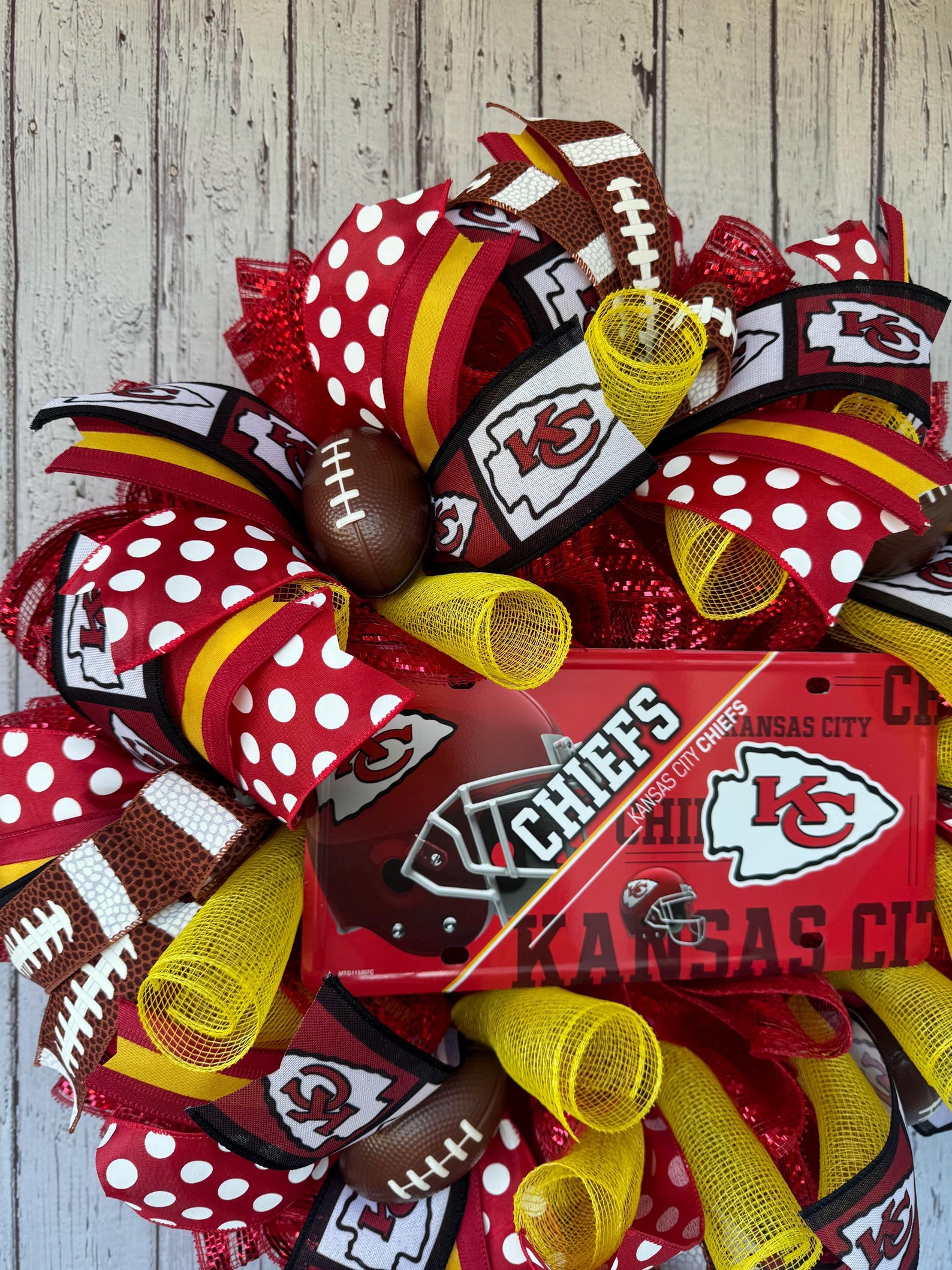 Kansas City Chiefs Wreath, Chiefs Christmas Gift, NFL Wreath, Chiefs ...
