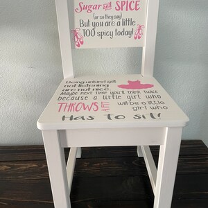 Girls Time Out Chair, Ballet Timeout Chair, Time Out Seat, Baby Shower ...