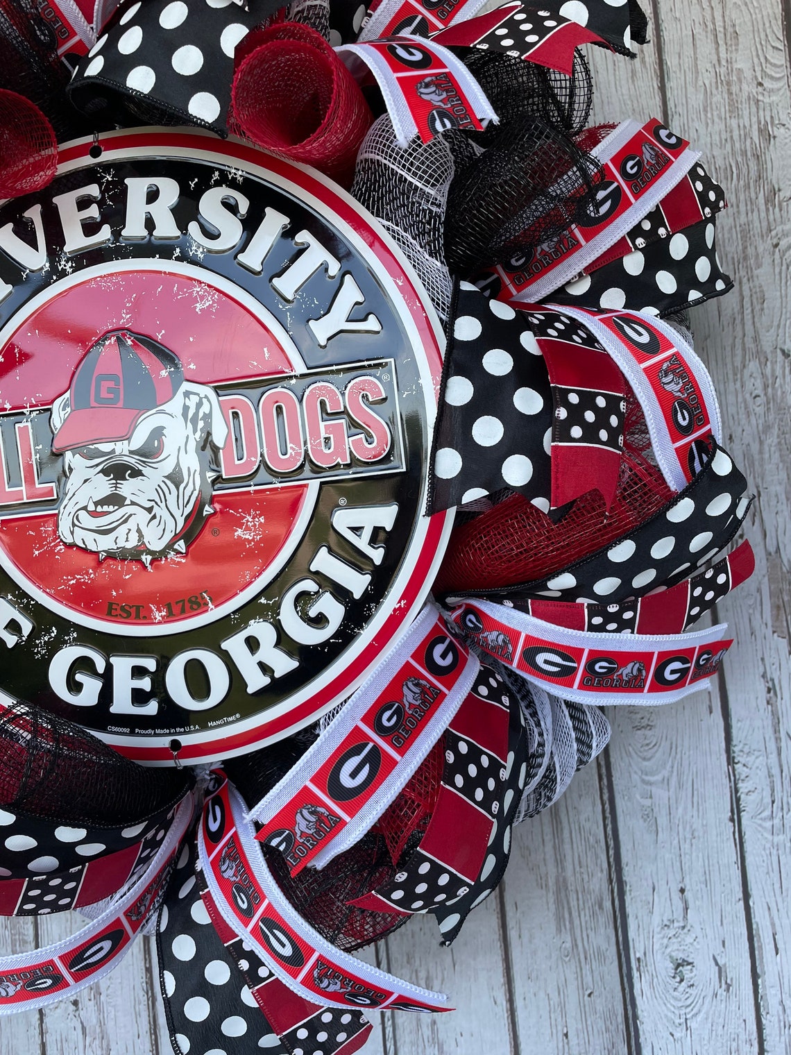 University of Georgia Wreath UGA Georgia Bulldog Wreath | Etsy