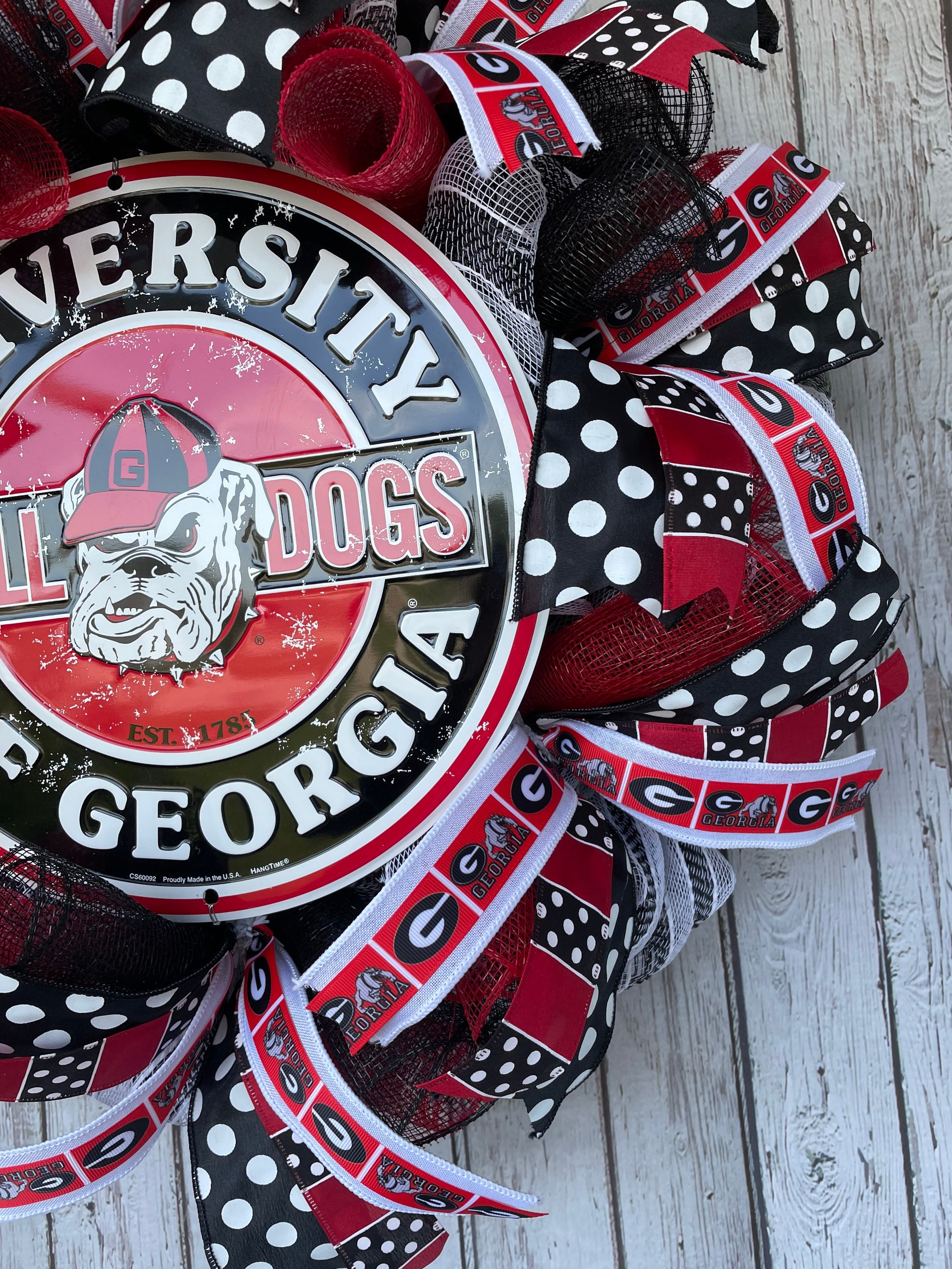 University of Georgia Wreath UGA Georgia Bulldog Wreath - Etsy