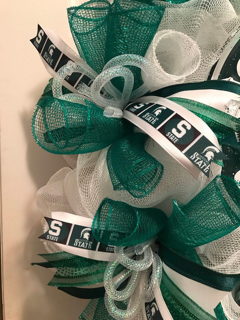 Michigan State Wreath Michigan State University Wreath | Etsy