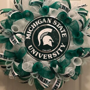 Michigan State Wreath, Michigan State University Wreath, Spartans ...