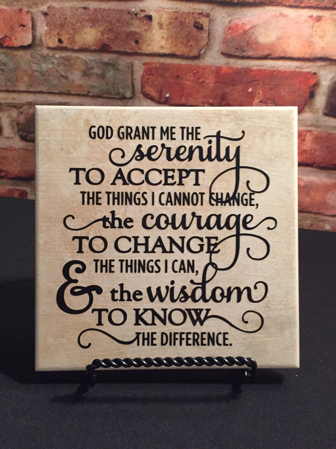 Serenity Prayer, Serenity Prayer Plaque, Sobriety Gift, Recovery Gift ...
