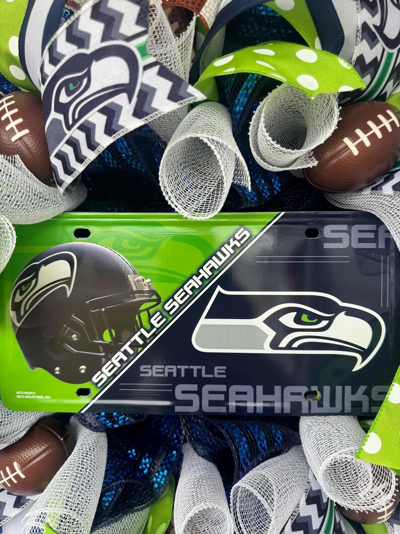 Seattle Seahawks Wreath, Seahawks Christmas Gift, NFL Wreath, Seahawks ...