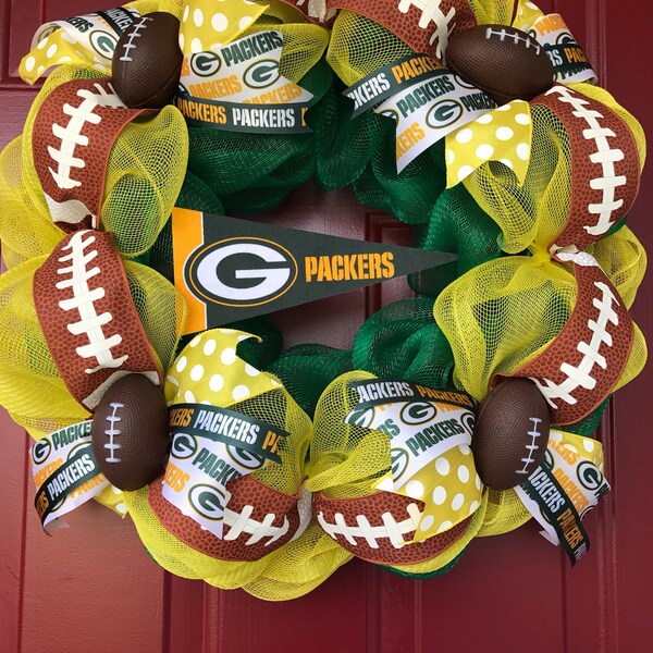 Packers Wreath - Etsy