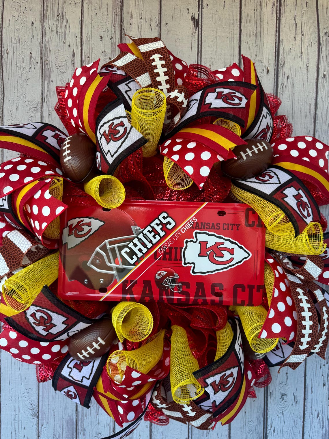 Kansas City Chiefs Wreath, Chiefs Christmas Gift, NFL Wreath, Chiefs ...