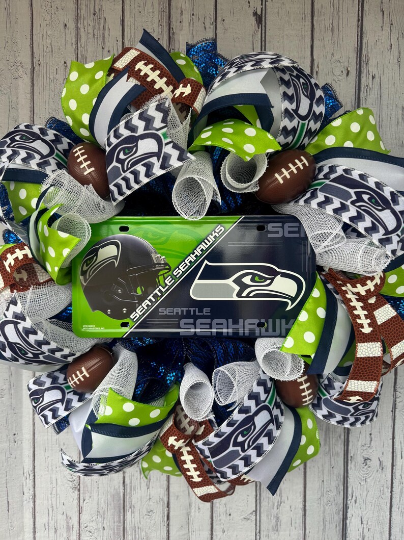 Seattle Seahawks Wreath, Seahawks Christmas Gift, NFL Wreath, Seahawks ...