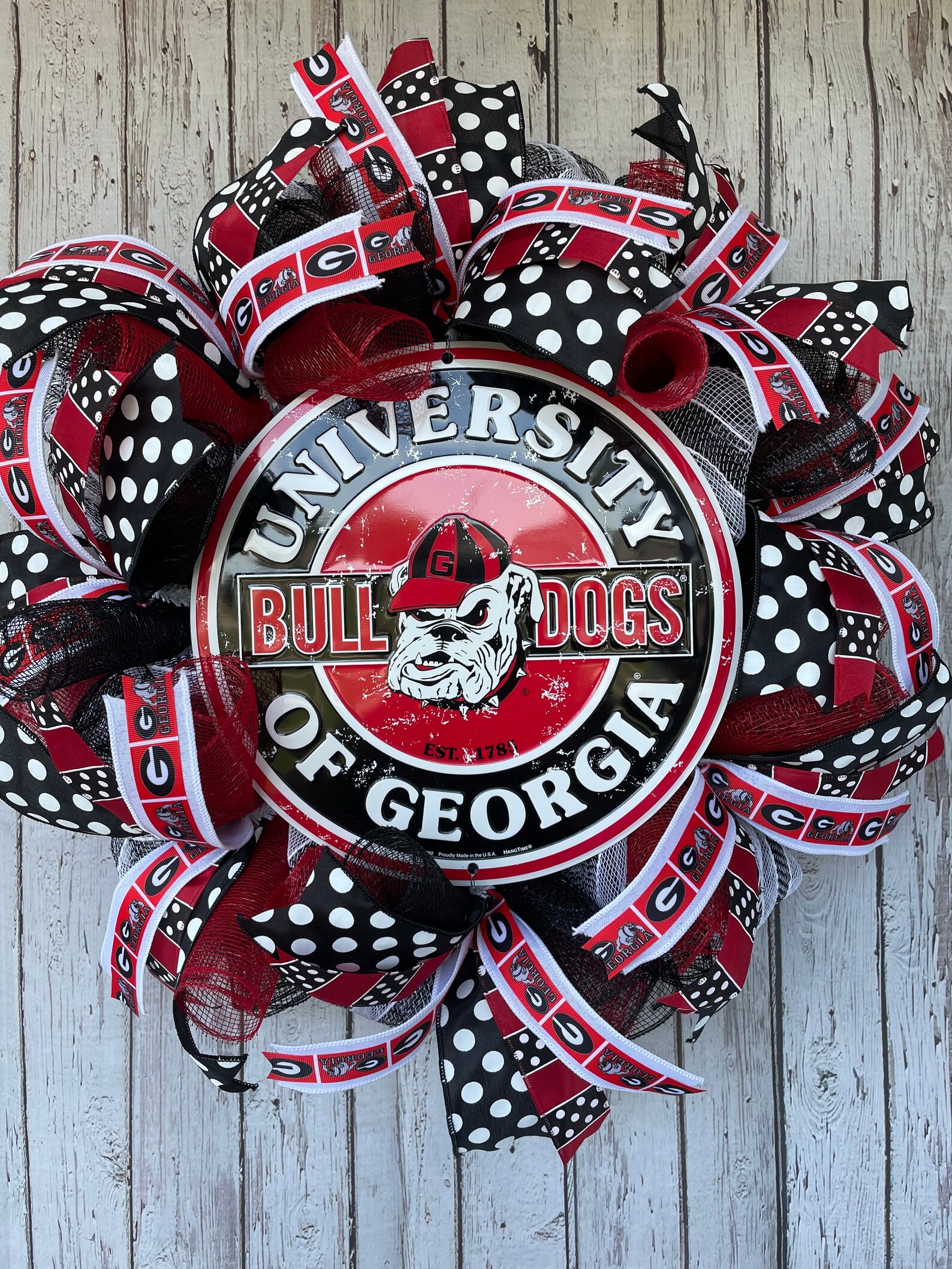 University of Georgia Wreath UGA Georgia Bulldog Wreath - Etsy