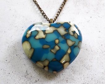 Cast Glass Heart - Etsy