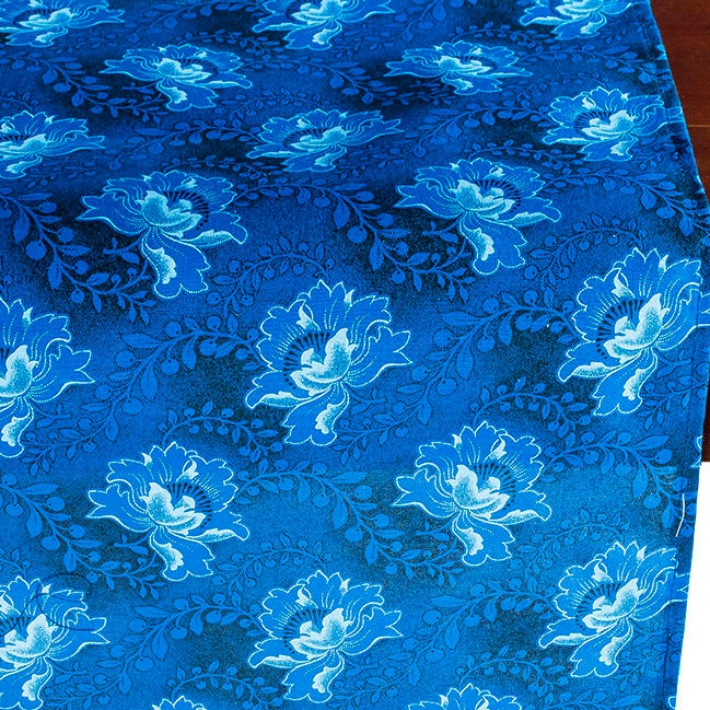 Floral Blue Shweshwe Placemats/blue Shweshwe Table Mats/african Print ...