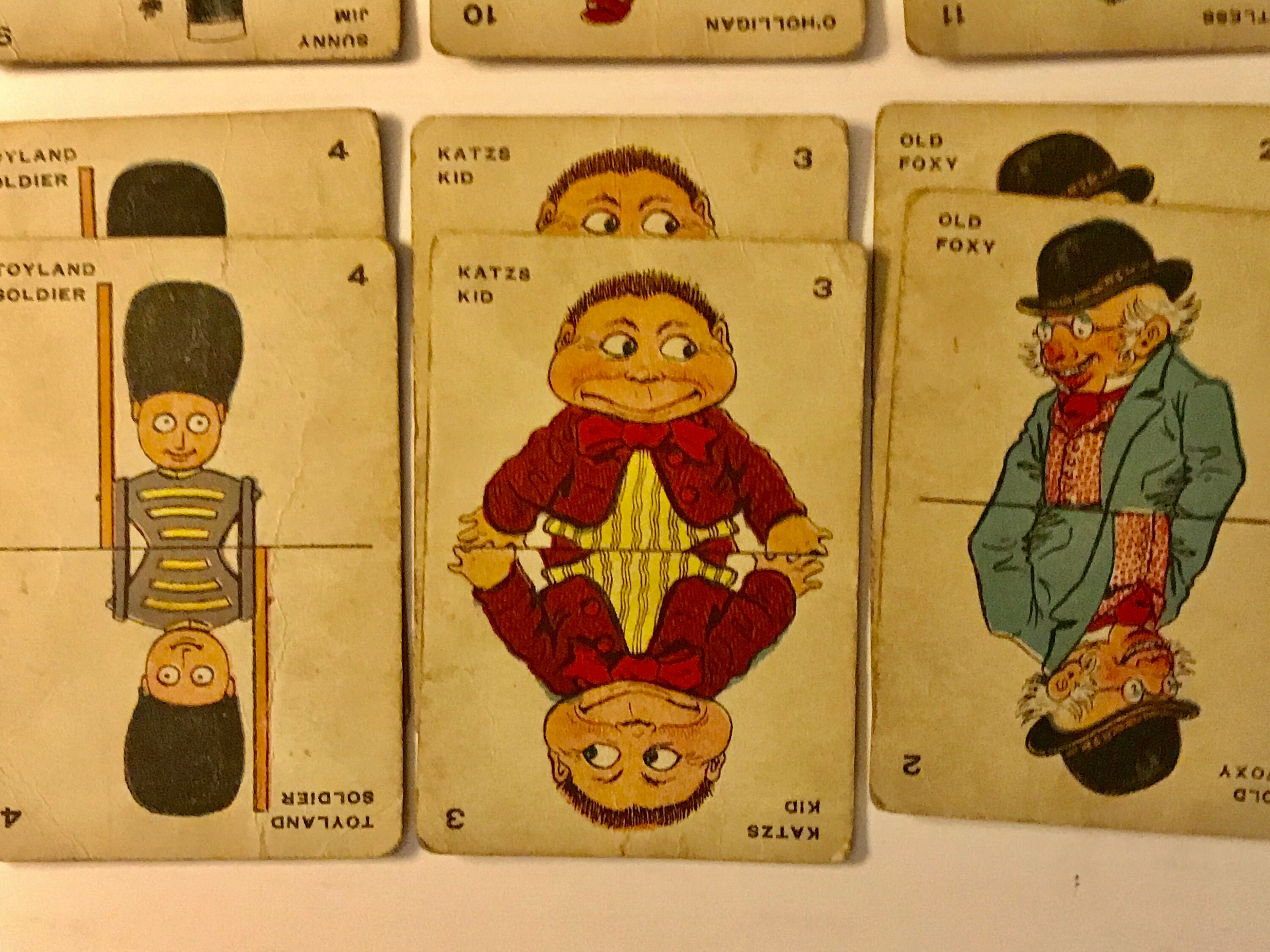Vintage Old Maid Card Game, Nice Color and Odd Figures, Missing Old ...